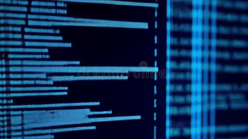 Abstract Data Code Lines, Digital Information and Technology Stock Footage Generative AI Stock ...