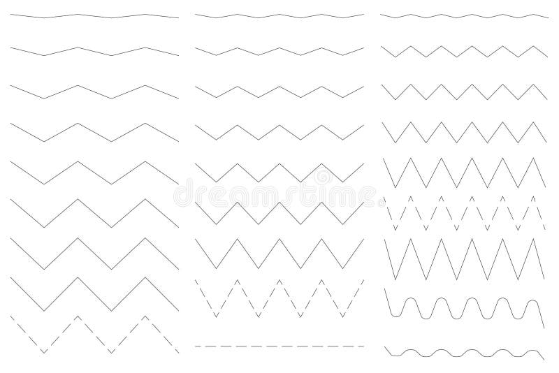 Abstract Lines for Decoration Design. Wave Line Pattern. Vintage ...
