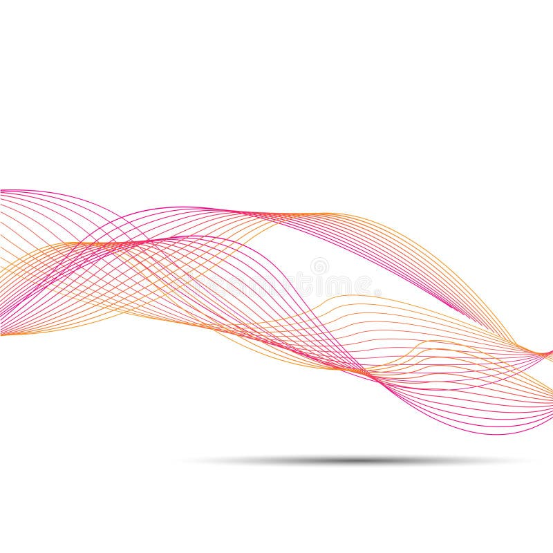 Abstract Lines Design Element with Background Stock Vector ...