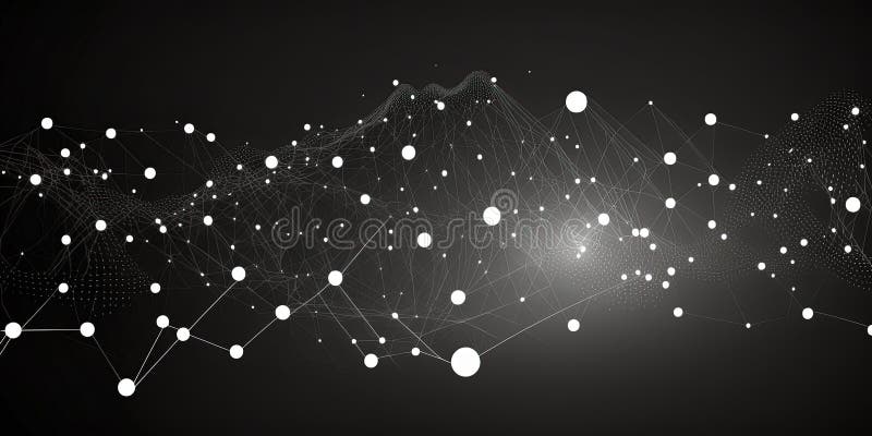 Abstract Lines and Dots Connecting - Digital Background and Wallpaper ...