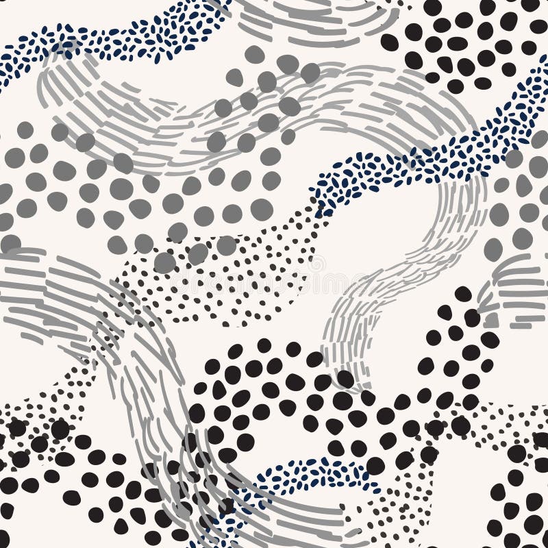 Dotted Striped Half Tone Texture Seamless Pattern Stock Illustrations – 155 Dotted Striped Half ...