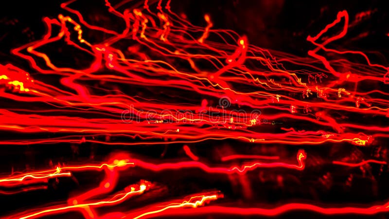 Abstract Lines of Fire Forming Various Shapes Stock Photo - Image of ...