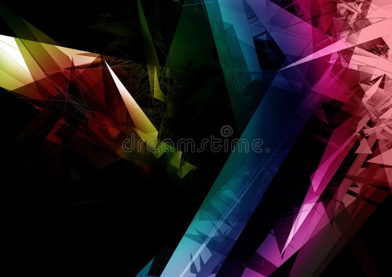 Abstract Lines of Intense Color Quickly Stock Illustration ...