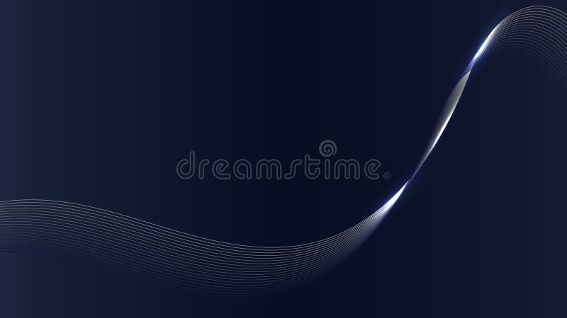 Abstract Lines Lighting Effect on Dark Background Stock Vector ...