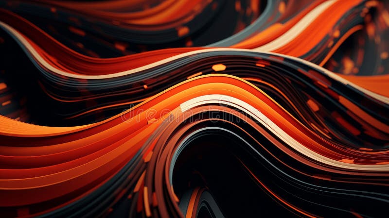 Abstract Lines and Patterns Pulsating and Moving in Sync Stock ...