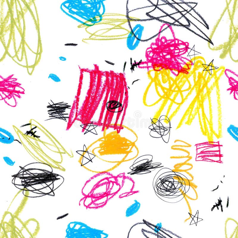 Abstract Lines with a Pencil Stock Illustration - Illustration of ...