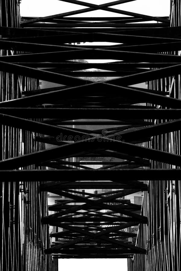 Abstract Lines and Shapes of Bridge Stock Photo - Image of fire, lanps ...