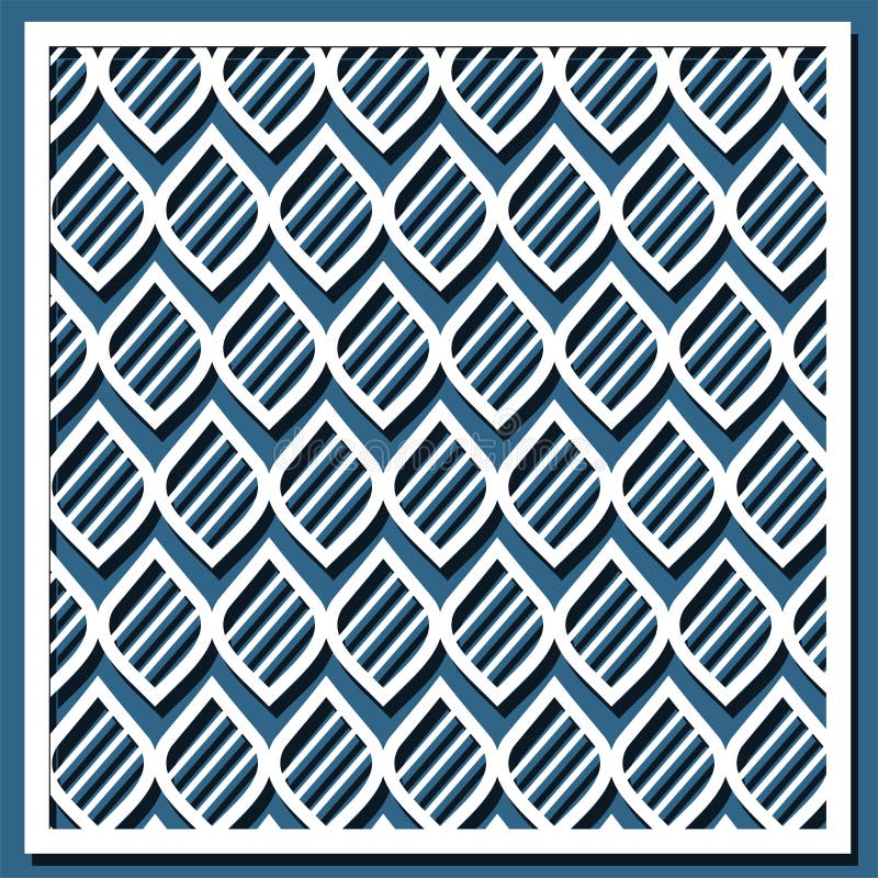 Abstract Lines and Shapes Pattern for Laser Cutting. Universal Greeting ...