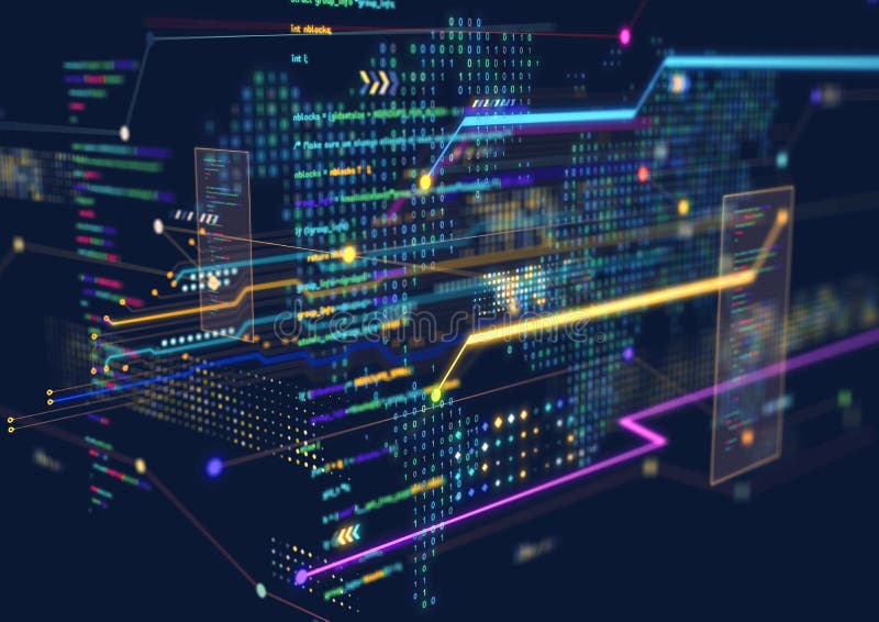 Abstract Techno Background. Stock Image - Image of electric, binary: 113113217