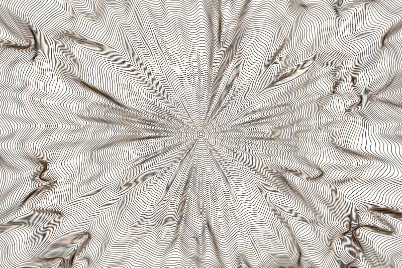 Abstract Lines Wave Illustrations Background. Surface, Shape, Texture ...