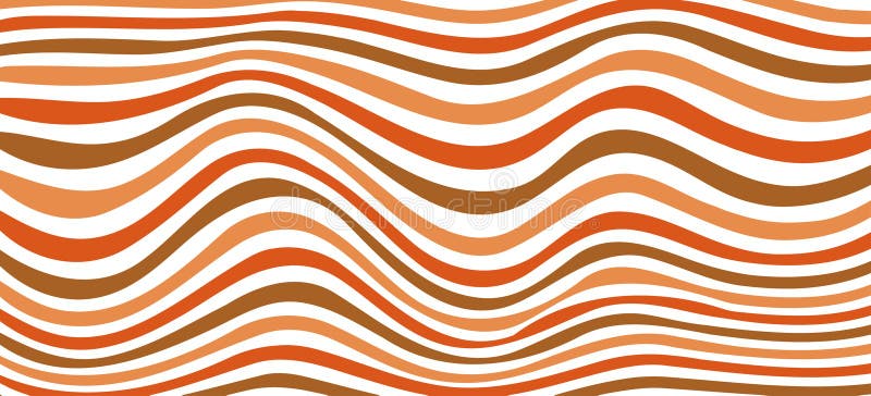 Abstract Lines of the Wave in the Retro Style of the 70s. Vector ...