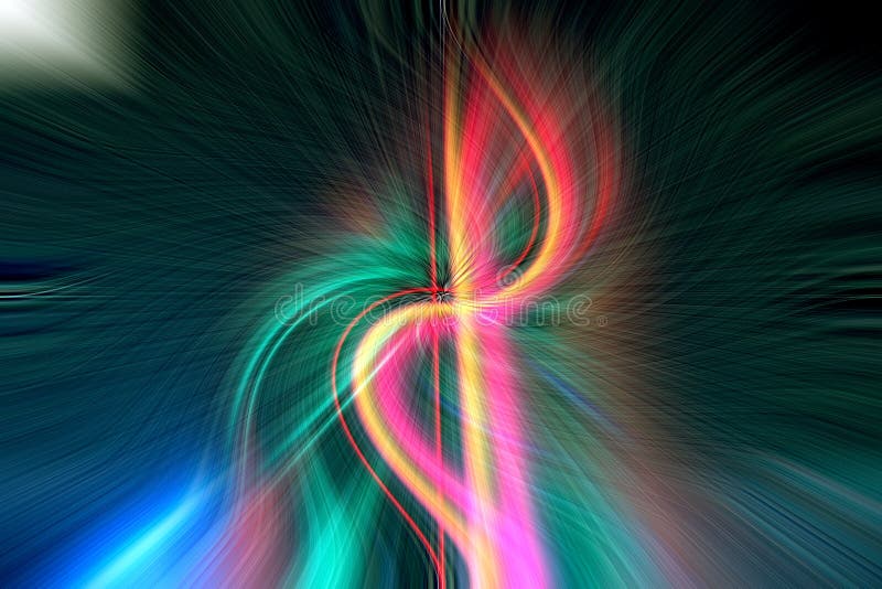 Abstract of Lines, Waves, Futuristic, Energetic, Space, Light ...