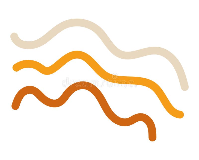 Abstract Lines Wavy Parallel Dynamic Flow Stock Illustration ...