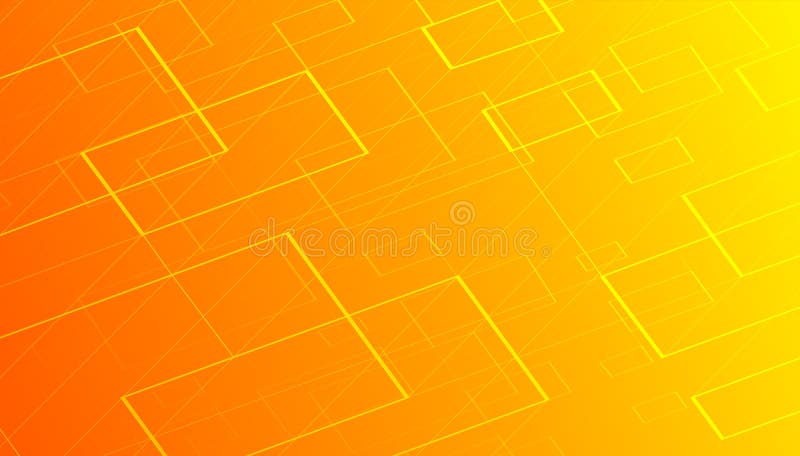 Abstract Lines On Yellow Background. Technology And Connection Concept ...