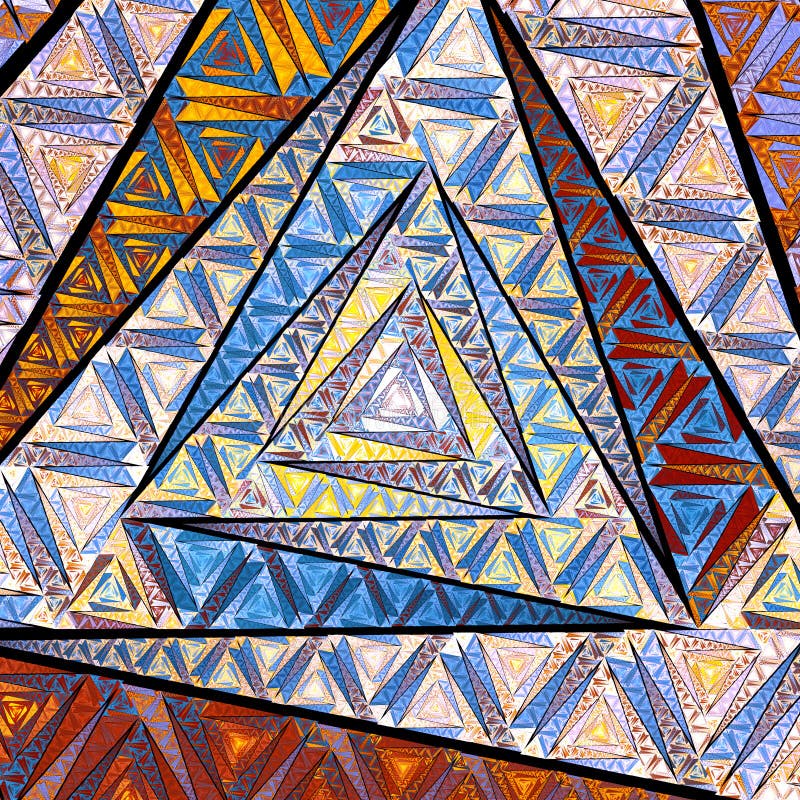 Abstract Linier Fractal stock illustration. Illustration of digital ...