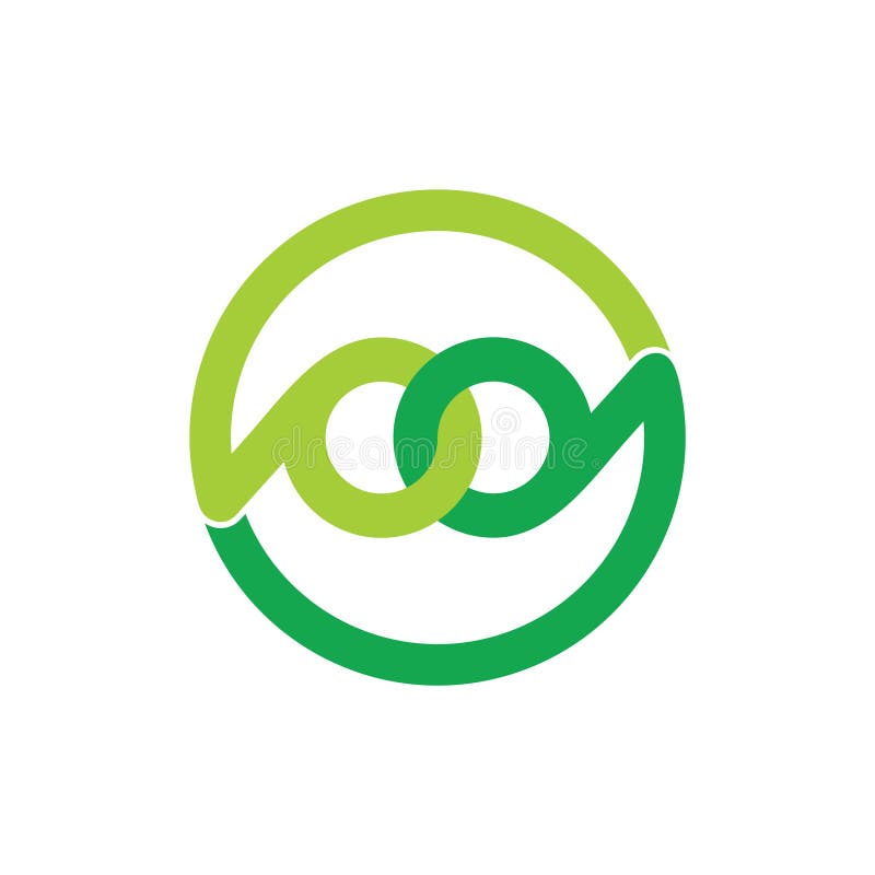 Abstract Link Chain Overlap Logo Vector Stock Vector - Illustration of ...