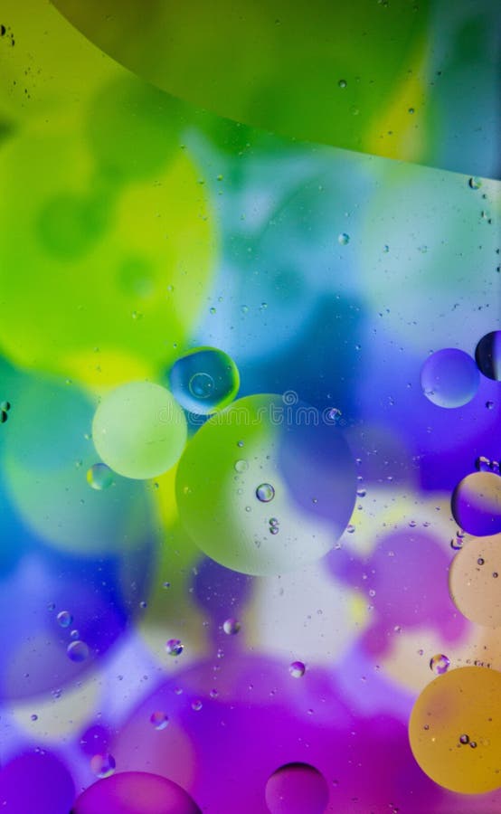 Abstract Liquid Background. Multicolored Beautiful Paints are Mixed ...