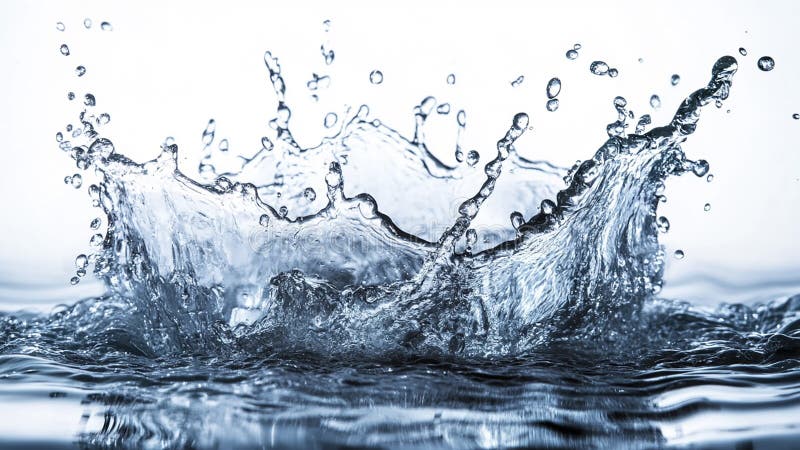 Abstract Liquid Background Water Splash Droplets Slow Motion Drops Over ...