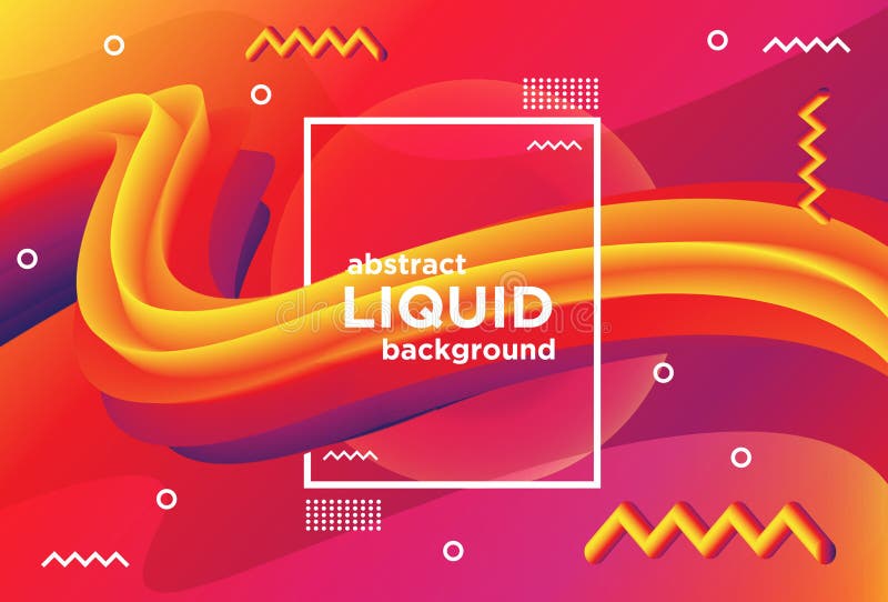Abstract Liquid Banner Background Stock Illustration - Illustration of ...
