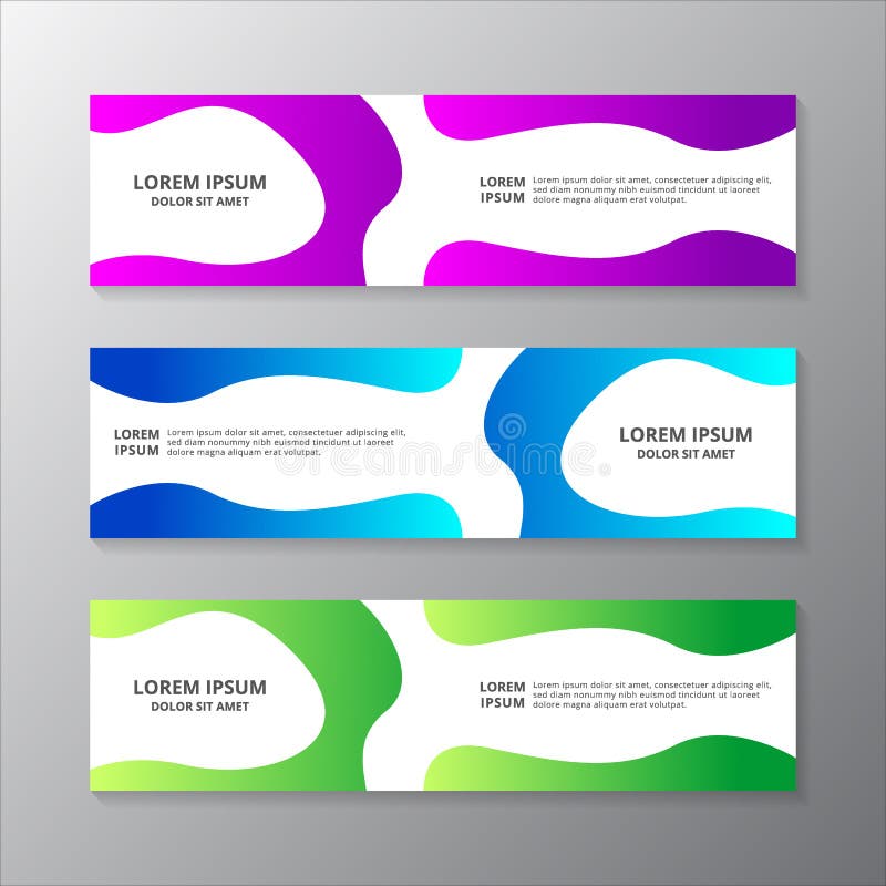 Abstract Liquid Banner Template, Gradient Color, Modern Layout Web ...