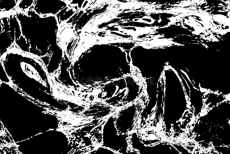 Abstract Liquid Black and White Background. Stock Image - Image of ...