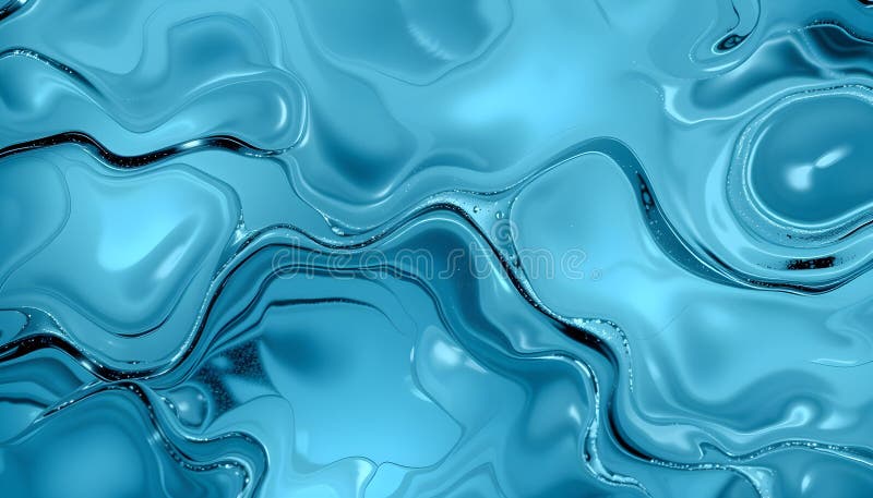 Abstract Liquid Blue Waves and Ripple Background Texture Stock ...