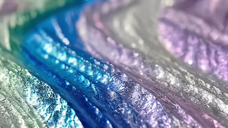 Abstract Liquid Bright Metallic Background with Shades, Flowing and ...