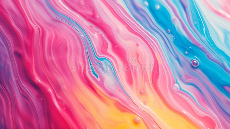 Abstract Liquid Wavy Colorful Paint Gradient Background Stock ...