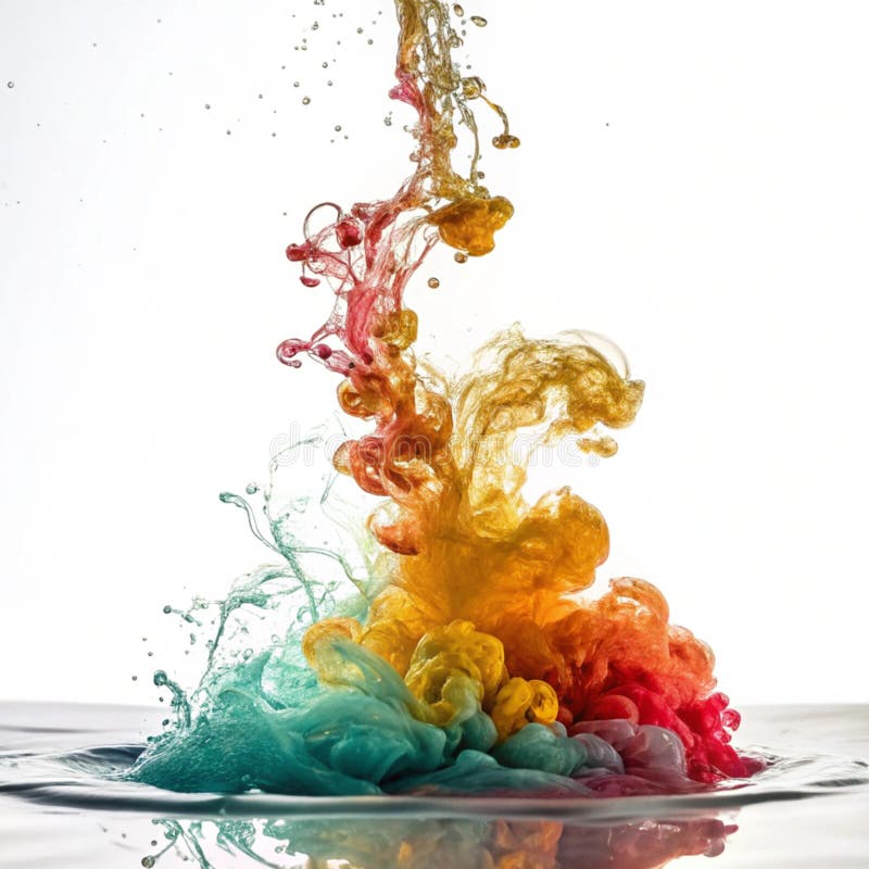 Abstract Liquid Composition Isolated on Transparent Background Stock ...