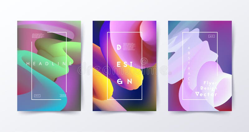 Fluid Poster Template. Modern Design for Presentation, Invitation ...