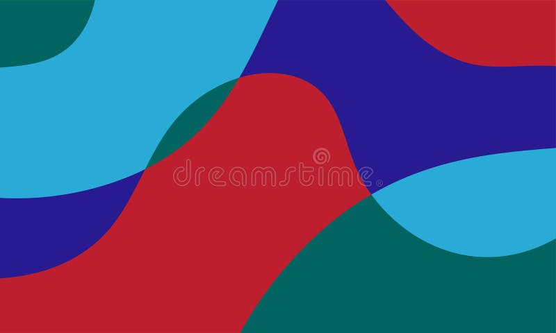 Abstract Liquid and Curvy Geometric Summer Background for Banner Stock ...