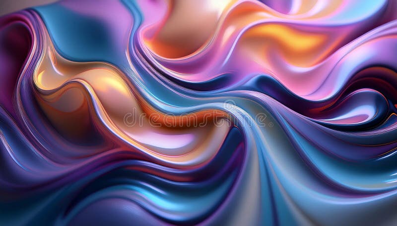 Abstract Liquid 3D Design stock illustration. Illustration of shapes - 341621855