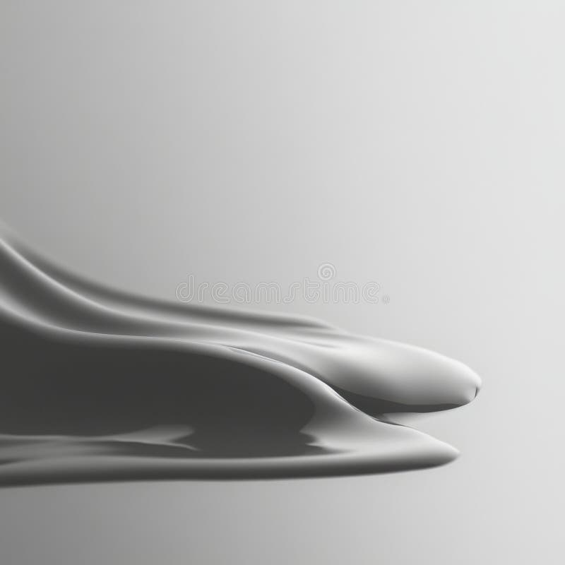 Abstract Liquid Flow Creating Smooth Curves and Soft Shapes Stock Image ...