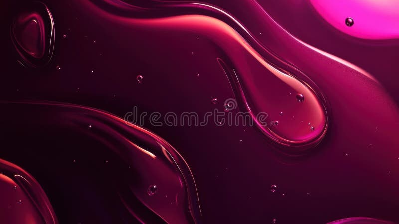 Abstract Liquid Flows Smoothly with Bubbles, Creating a Mesmerizing ...