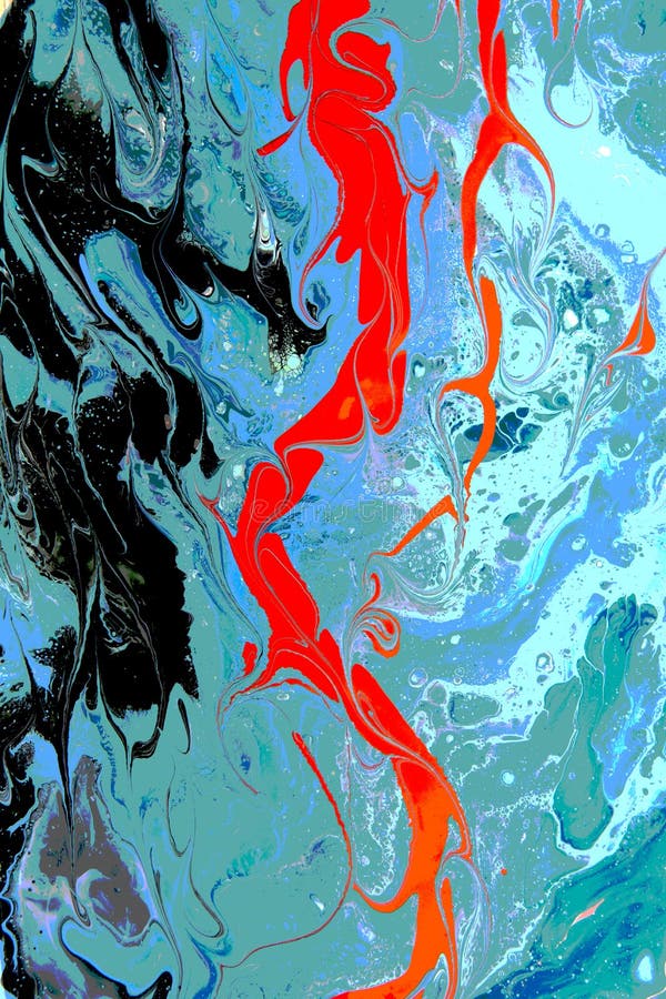 Fluid, Color Liquid Flow Effect. Abstract Fluid Art Background. Liquid ...