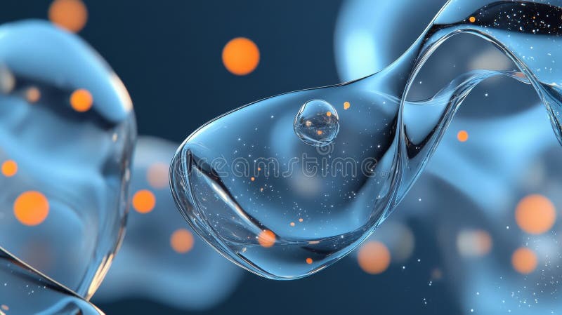 Abstract Liquid Forms and Bubbles Fluid Dynamics Flowing Forms ...