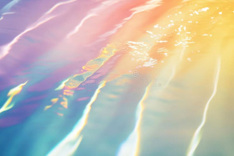 Abstract Liquid Forms Vibrant Colors, Light Refraction and Iridescent ...