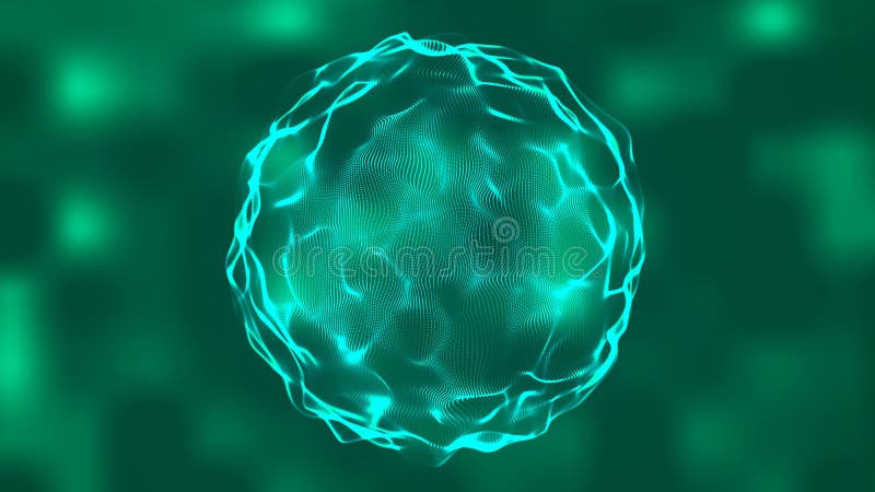 Abstract Liquid Geometric Sphere . Abstract Motion Graphic with Fluid ...