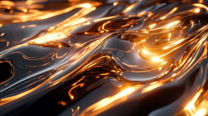 Abstract Liquid Gold Texture Background Stock Illustration ...