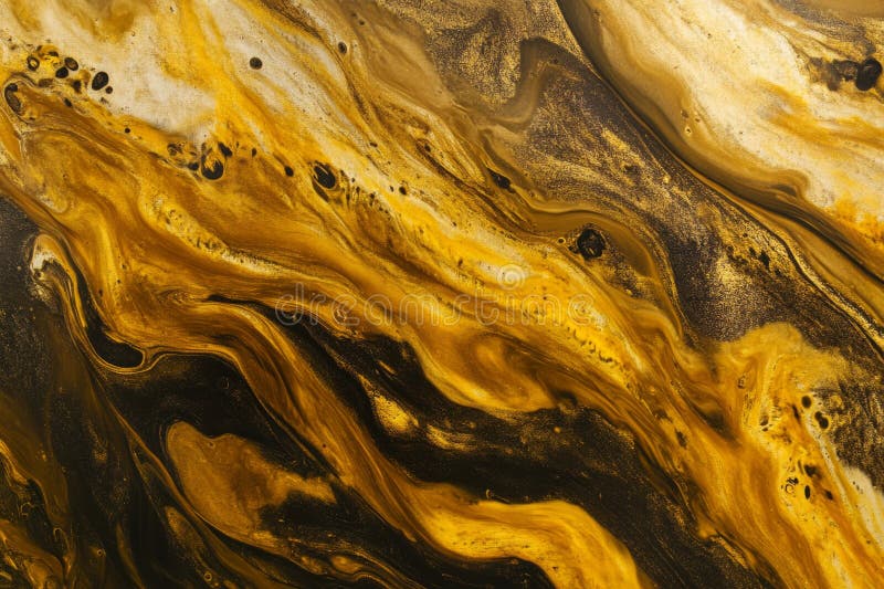 Abstract Liquid Gold Texture, Vibrant Metallic Flows Blending ...