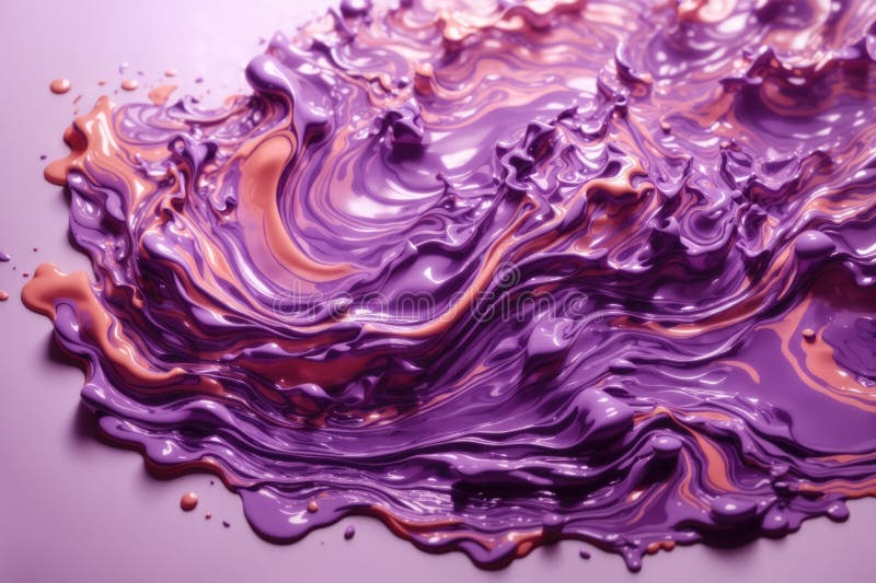 Abstract Liquid Gradient Background Acrylic Art Purple Magenta. Stock ...