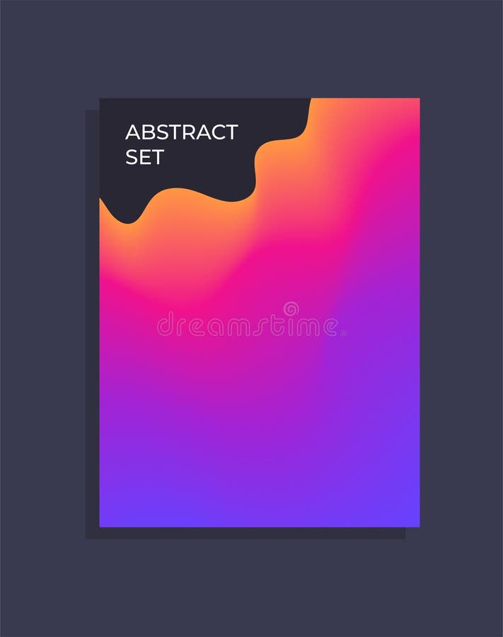 Abstract Liquid Gradient Poster. Fluid Banner for Presentation, Cover ...