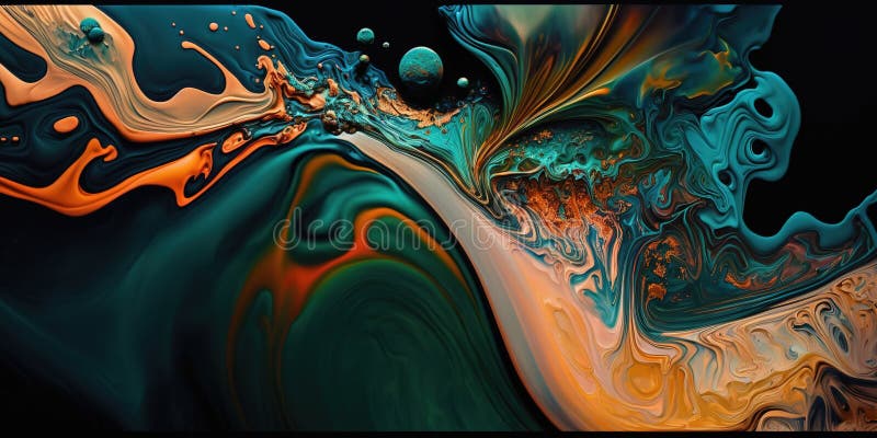 Abstract liquid graphics stock illustration. Illustration of paints ...