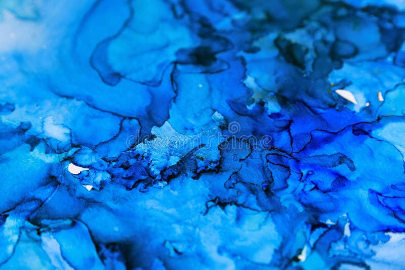 Abstract Liquid Ink Art Painting As Background, Closeup Stock Image ...