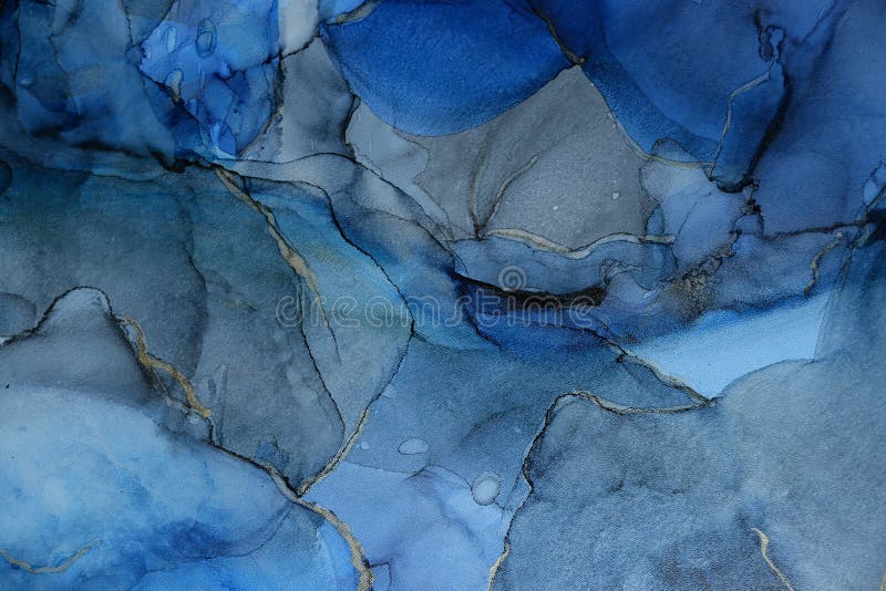 Abstract Liquid Ink Art Painting As Background, Top View Stock Photo ...