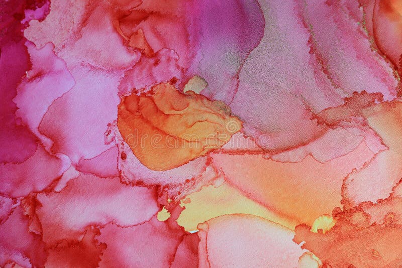 Abstract Liquid Ink Art Painting As Background, Top View Stock ...