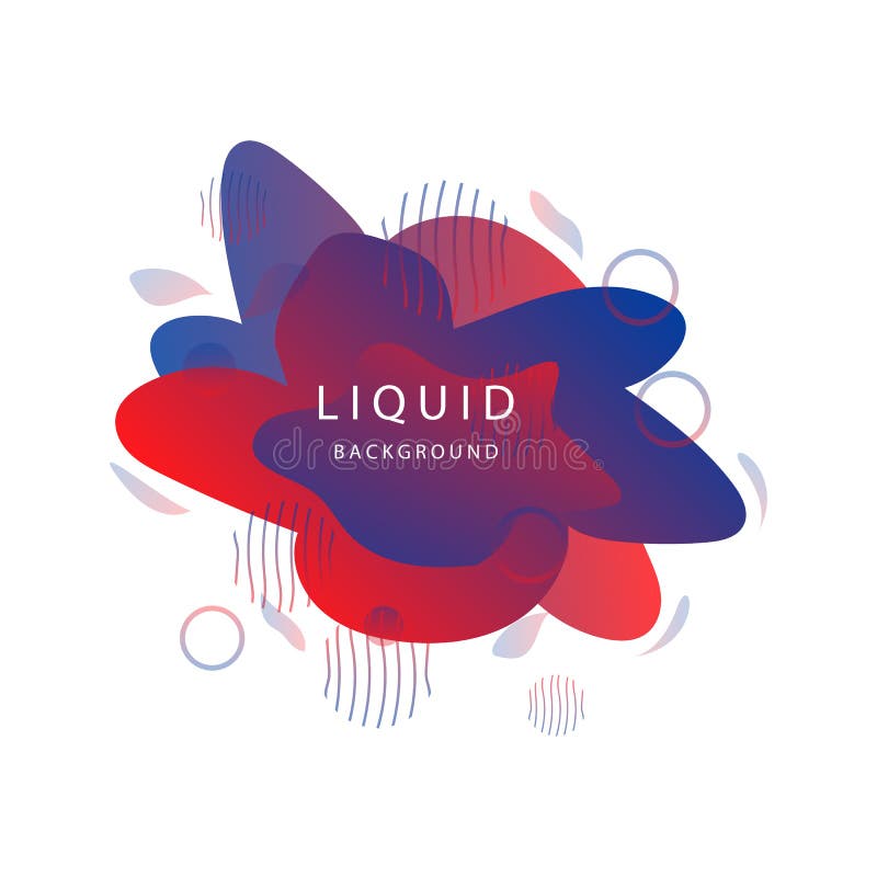 Abstract Liquid Logo Shape. Water Paint Design, Abstract Modern Element ...