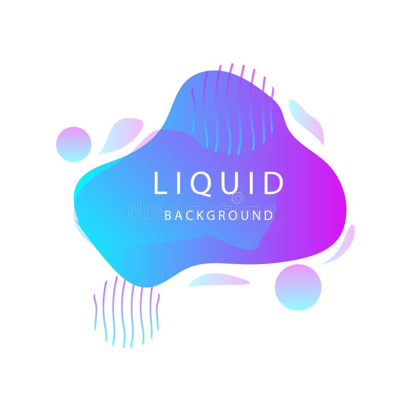 Abstract Liquid Logo Shape. Water Paint Design, Abstract Modern Element ...