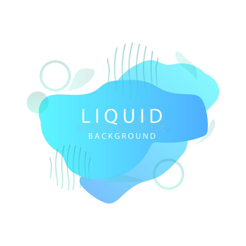 Abstract Liquid Logo Shape. Water Paint Design, Abstract Modern Element ...