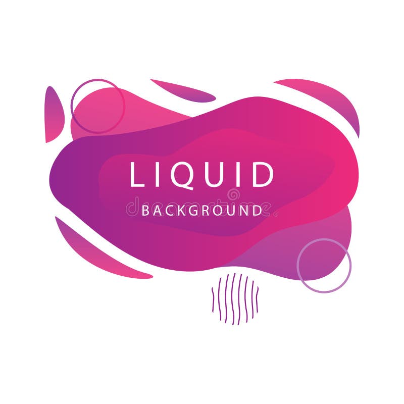 Abstract Liquid Logo Shape. Water Paint Design, Abstract Modern Element ...